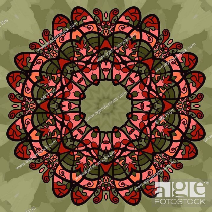 Elegant Doodle Symmetrical Print Wallpaper - Vector Graphics - 701x700 ...