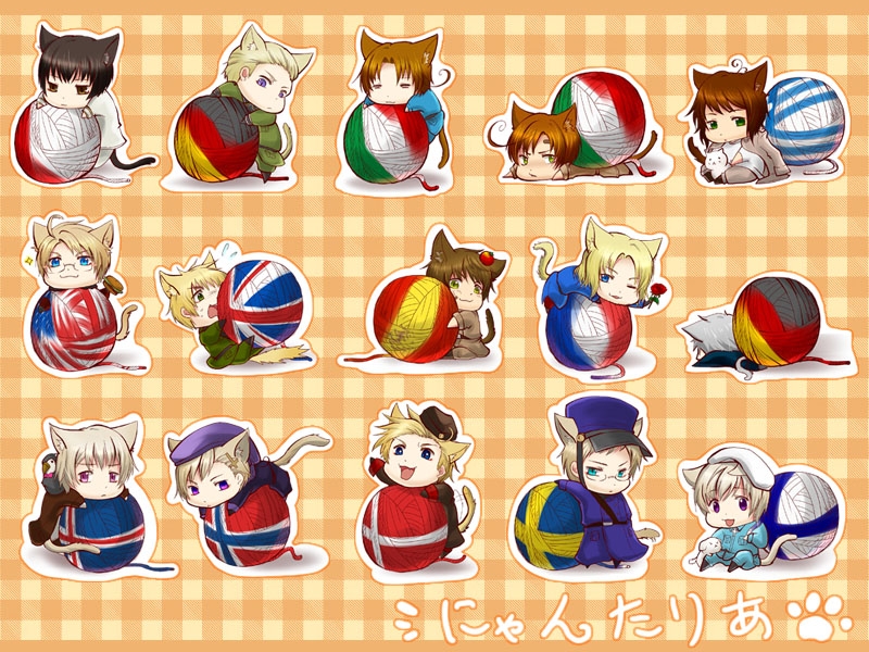 Cute Background - Neko Hetalia - 800x600 Wallpaper - teahub.io
