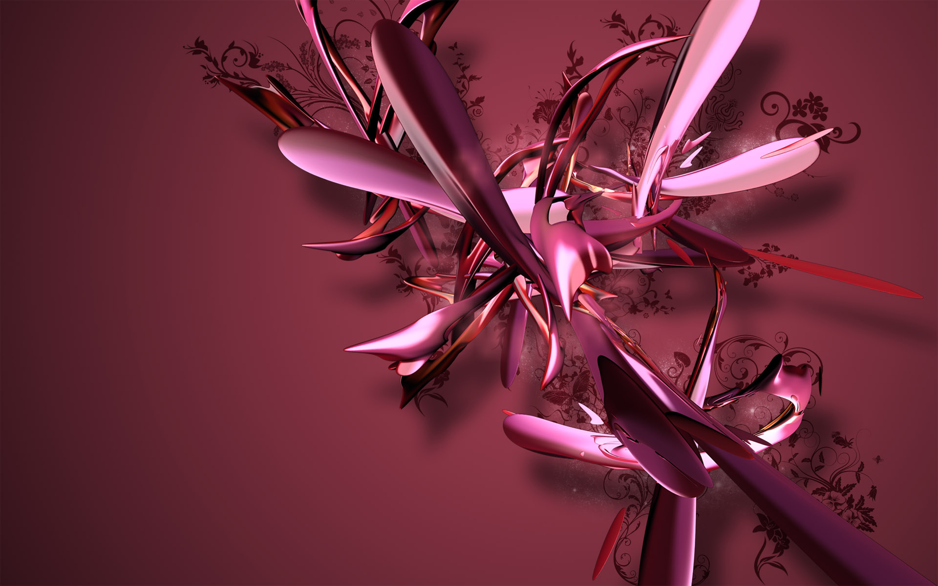 Red Artifacts Windows 7 Abstract Wallpapers - 3d Abstract - 1920x1200 ...