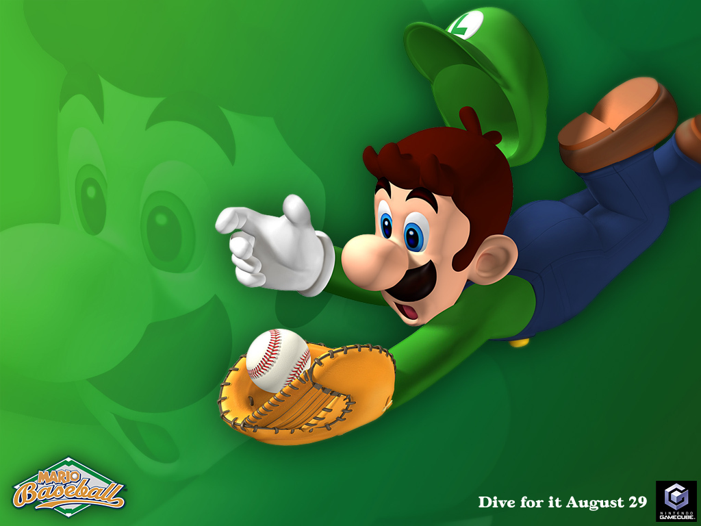 Mario Superstar Baseball - Mario Superstar Baseball Luigi - 1024x768 ...