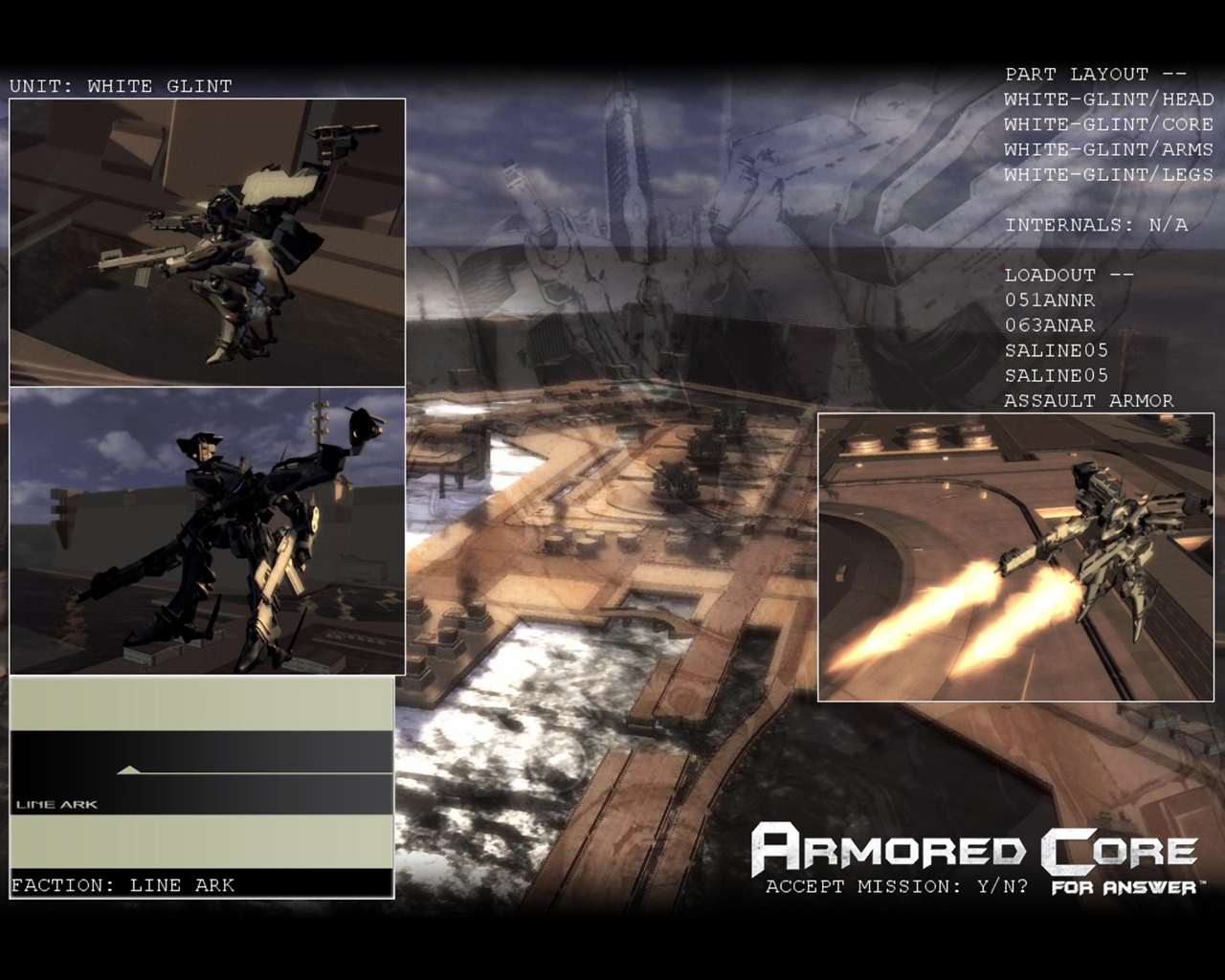 White Glint Standard Wallpaper - Armored Core For Answer - 1280x1024 ...