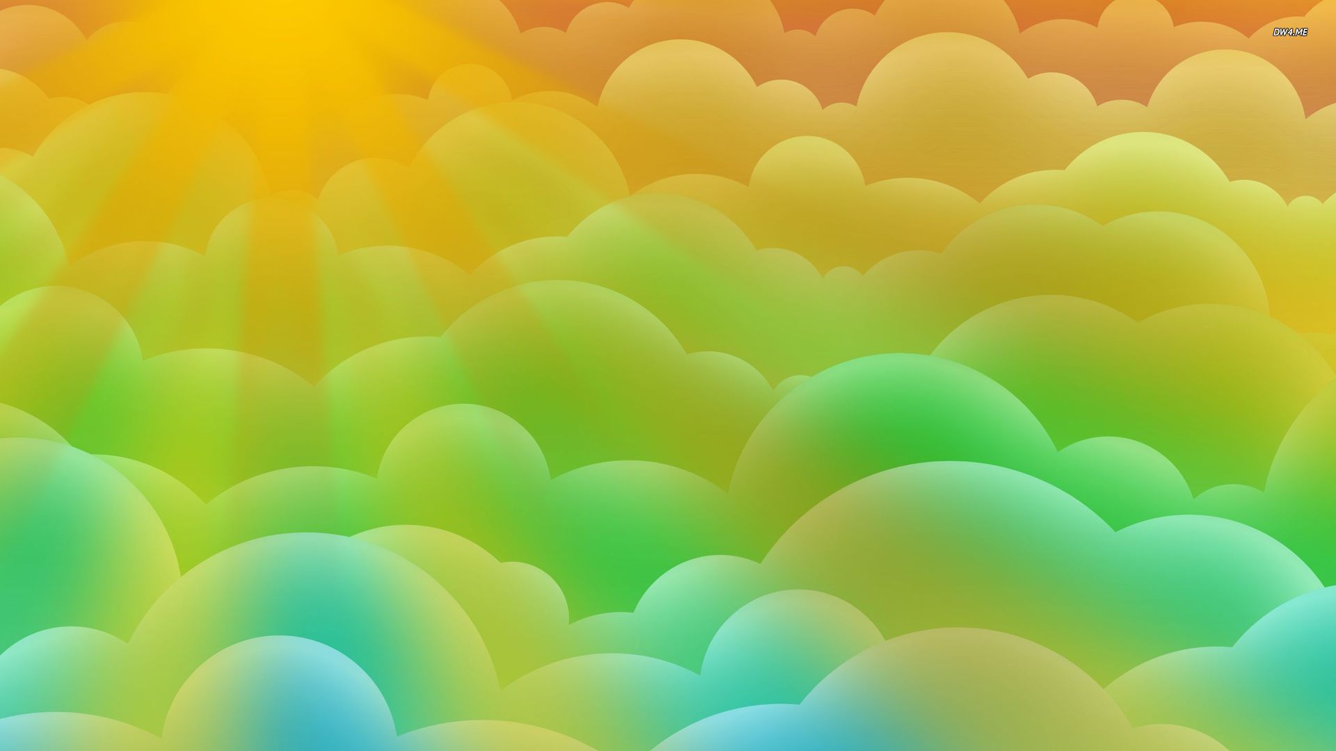 Sun Rays Wallpaper - Background Wallpaper Green Sun - 1920x1080 ...