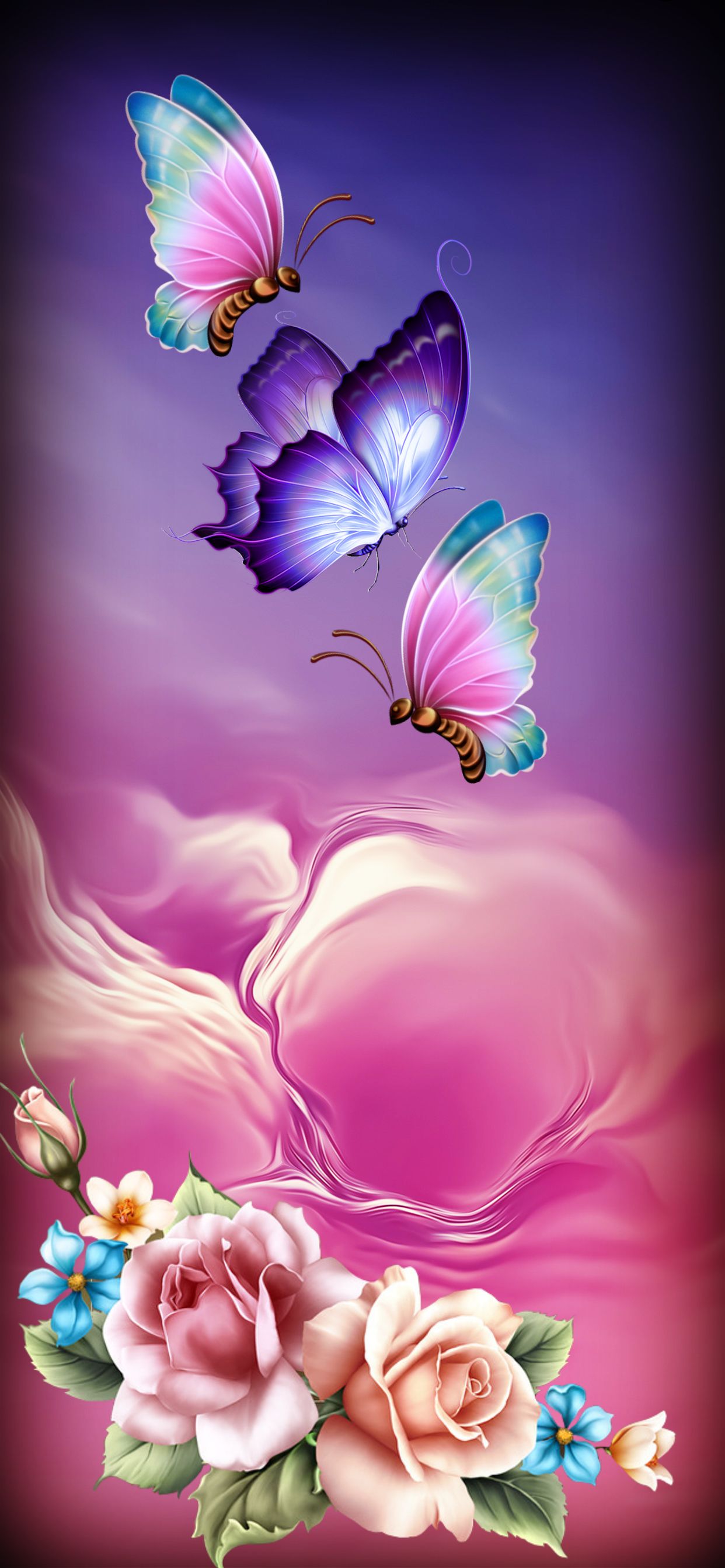 Iphone Lock Screen Butterfly - 1242x2688 Wallpaper - teahub.io