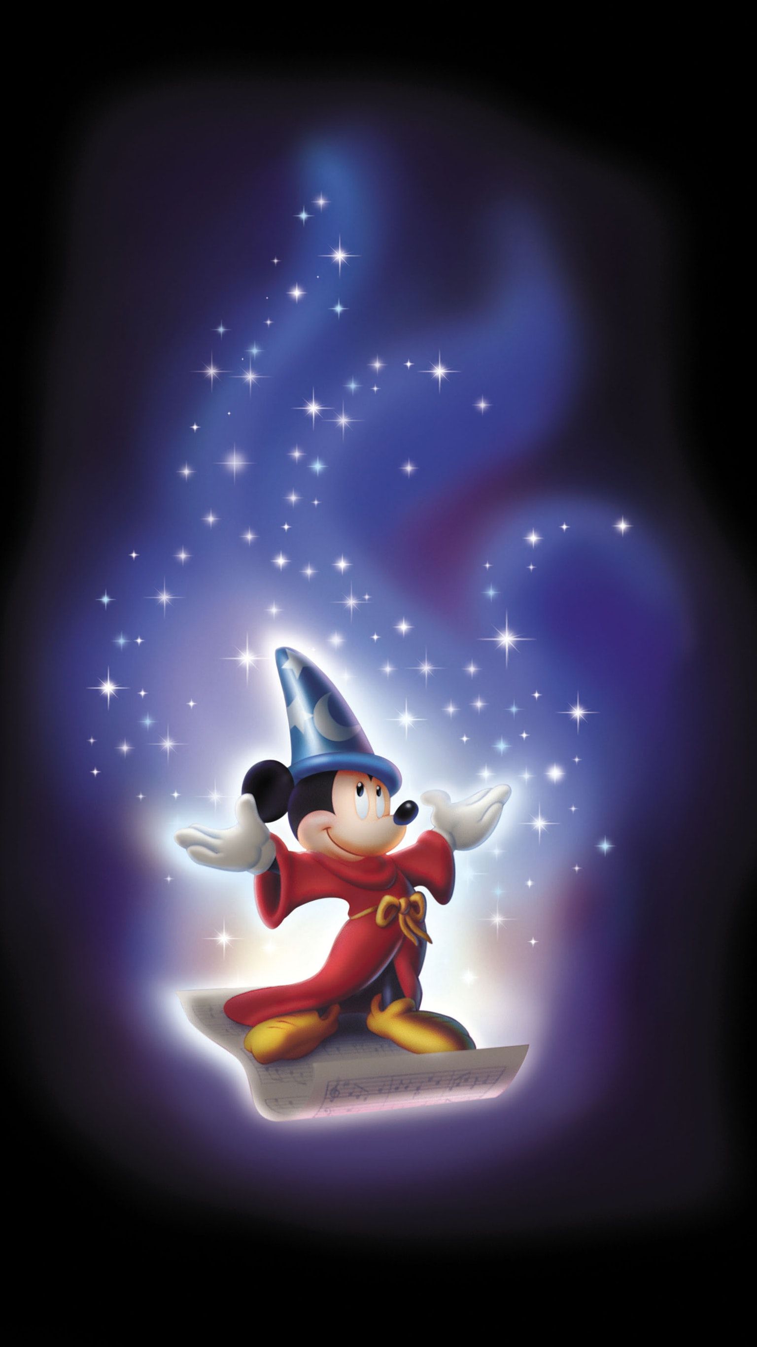 Sorcerer Mickey Wallpaper - Mickey Mouse As Merlin - 1536x2733 ...