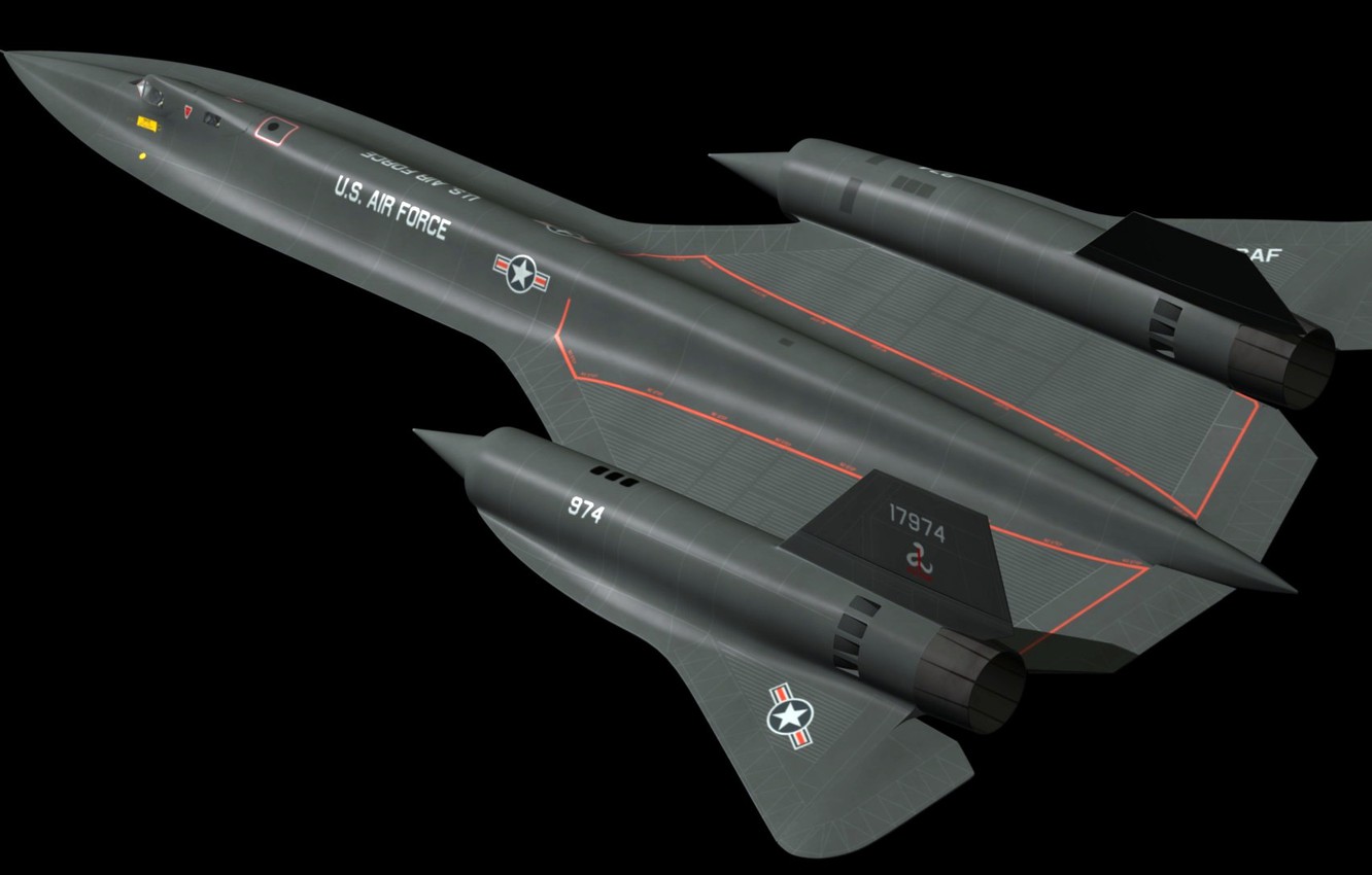 Photo Wallpaper Sr 71 Blackbird, Strategic Reconnaissance - Lockheed Yf ...