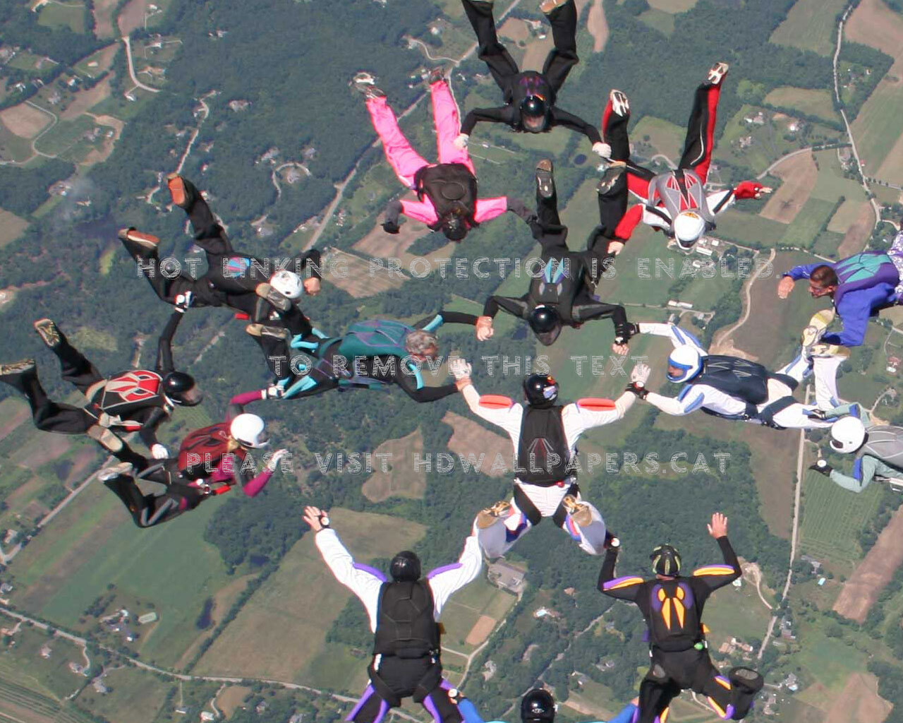 Skydiving Ground Parachutes People Sports - Sky Diving - 1280x1024 ...