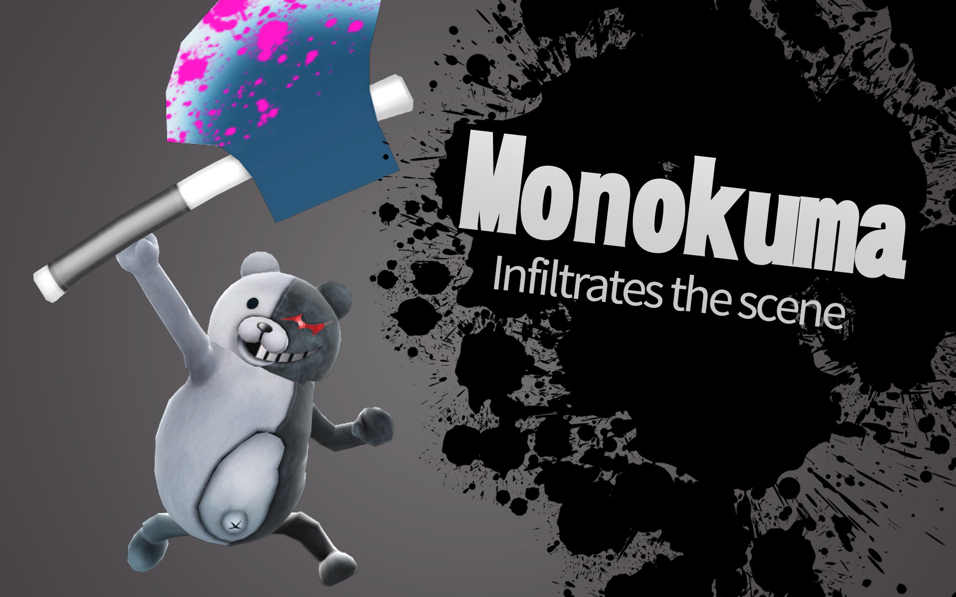 Splash Card - Monokuma Super Smash Bros Ultimate - 1920x1200 Wallpaper ...