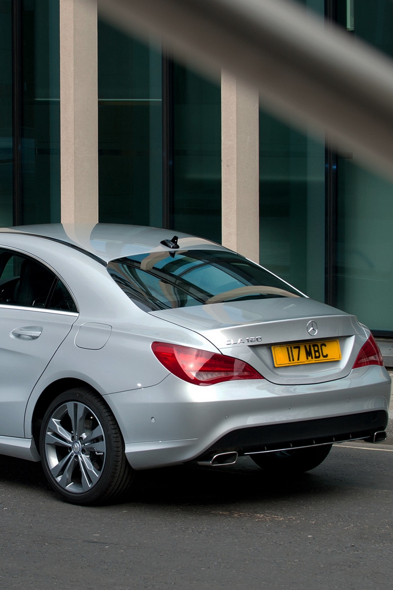 Wallpaper Mercedes-benz, Cla 180, Rear View, Silver - Mercedes Cla 180 ...
