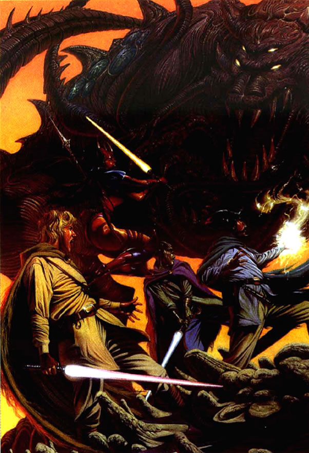 Kyp Durron Battling A Sith Leviathan On Corbos - Star Wars: Jedi ...