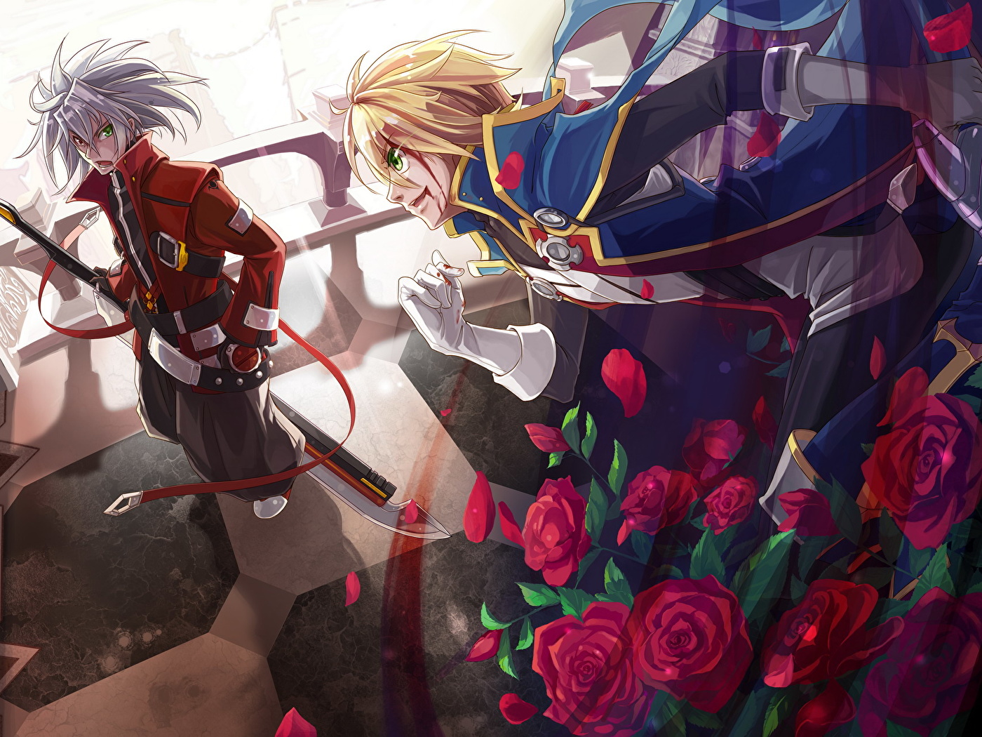 Ragna X Jin Kisaragi - 1400x1050 Wallpaper - teahub.io