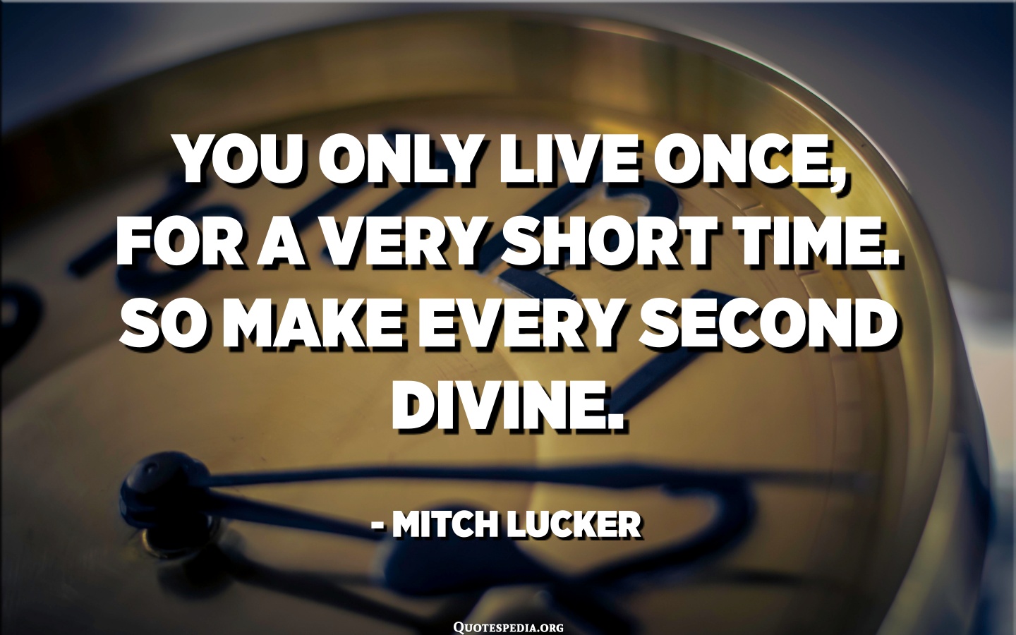 You Only Live Once, For A Very Short Time - Photo Caption - 1440x900 ...