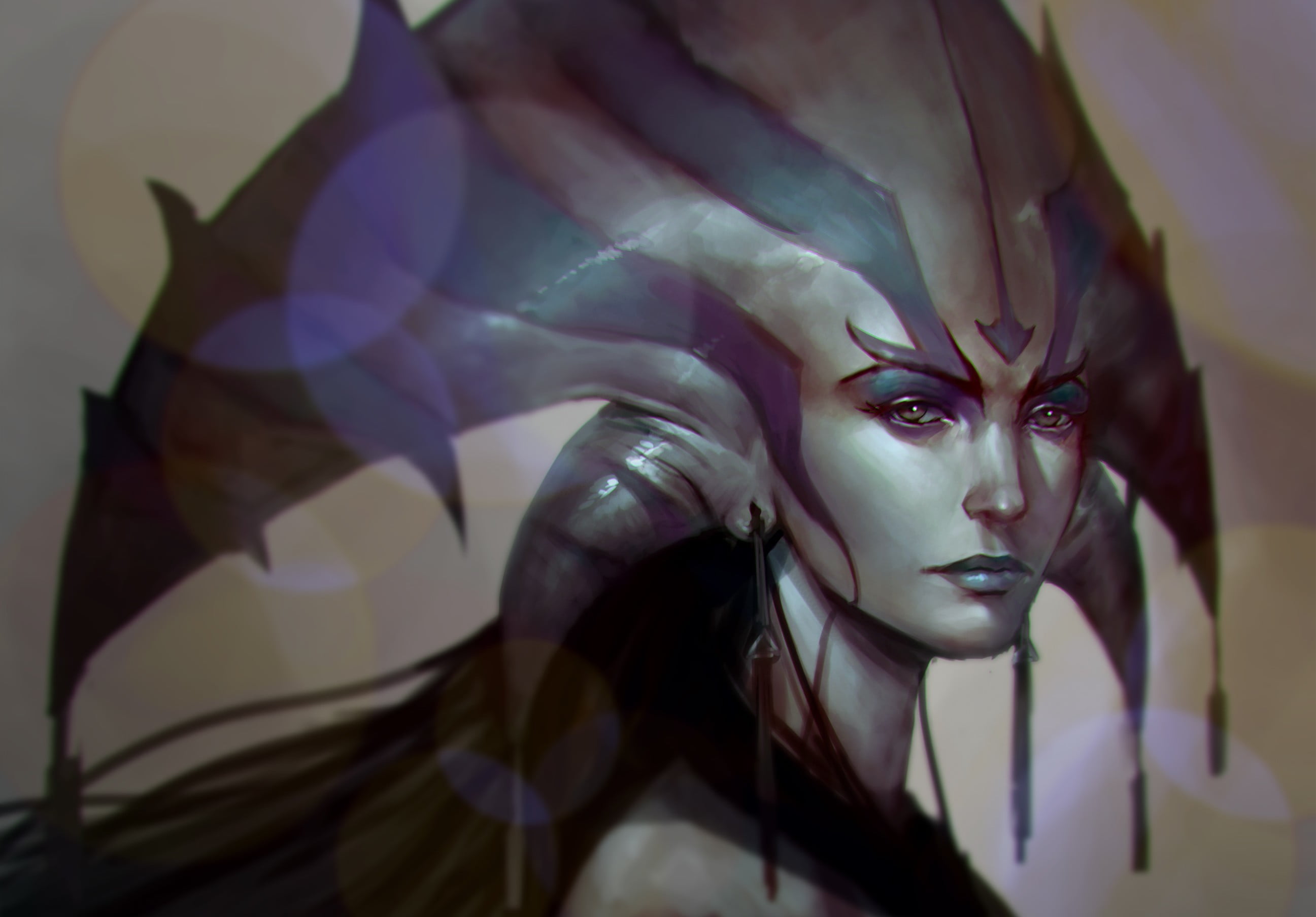 Medusa Dota 2 Art 2593x1808 Wallpaper