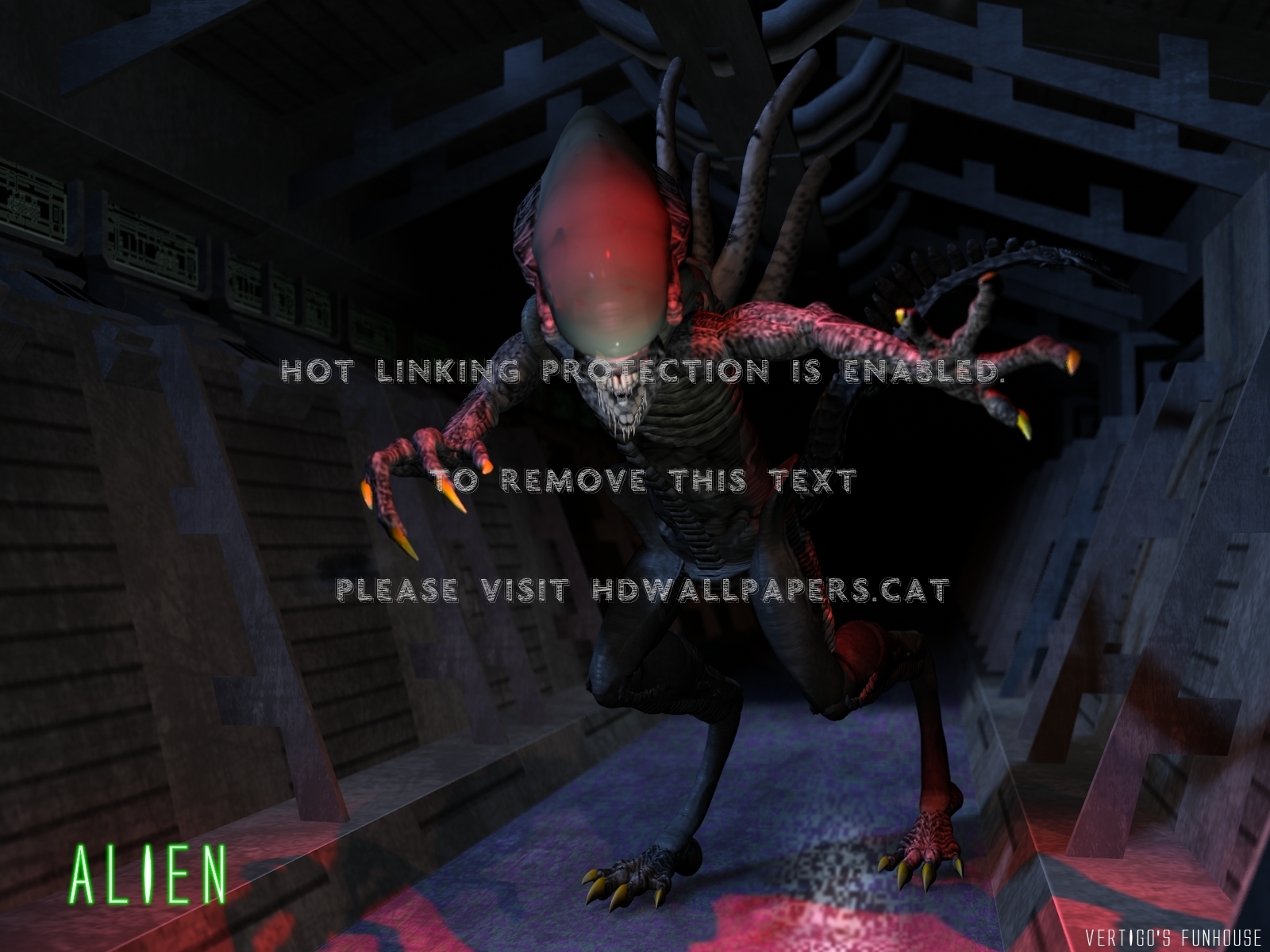 Alien In Corridor Sci-fi Hr Giger Movies - Wallpaper - 1600x1200 ...