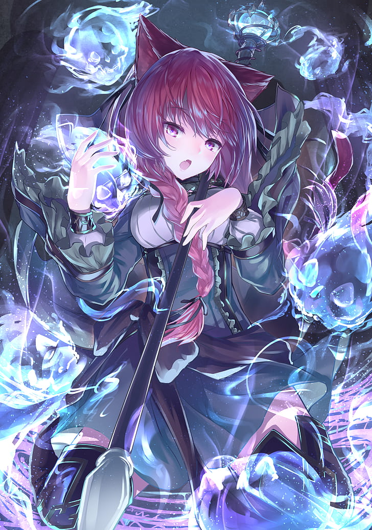 Anime, Anime Girls, Touhou, Kaenbyou Rin, Cat Ears, - Rin Kaenbyou ...