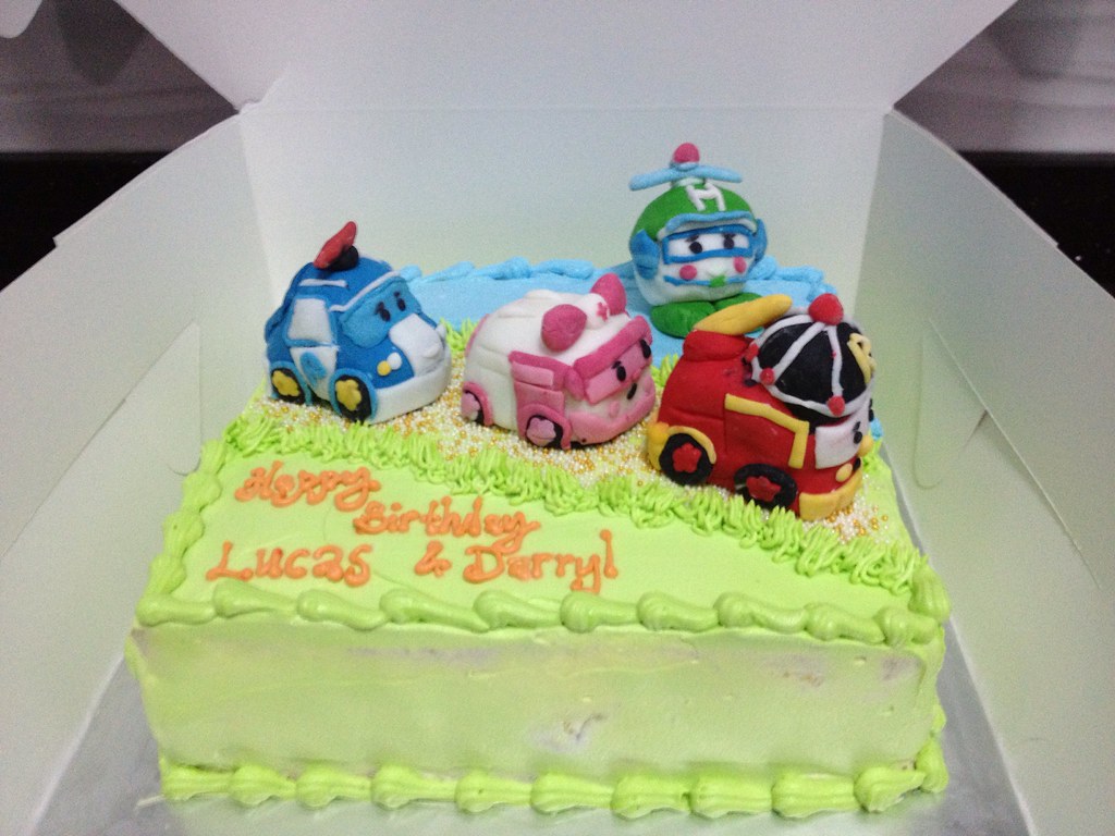 Robo Poli Birthday Cake - 1024x768 Wallpaper - teahub.io