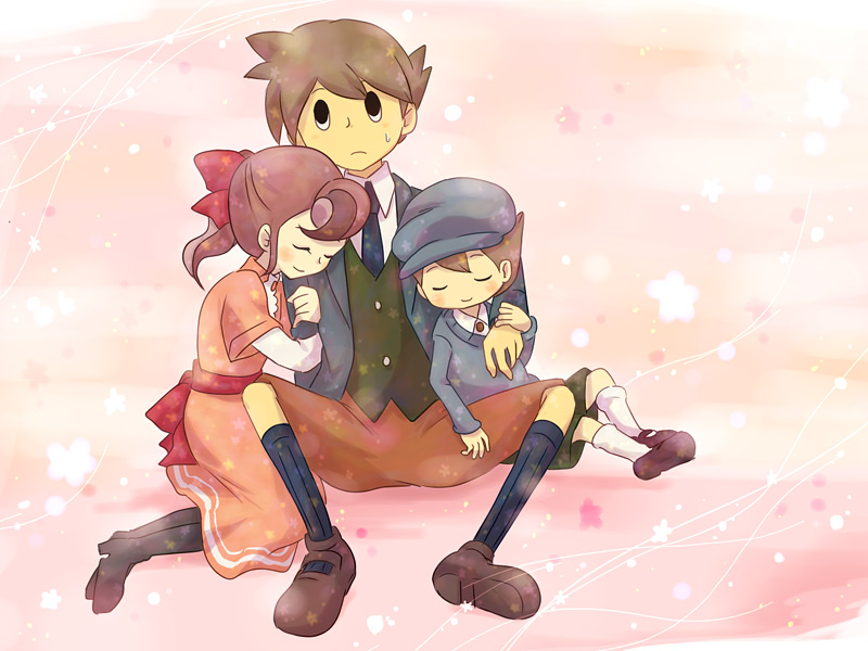 Professor Layton Clive And Luke - 800x600 Wallpaper - teahub.io