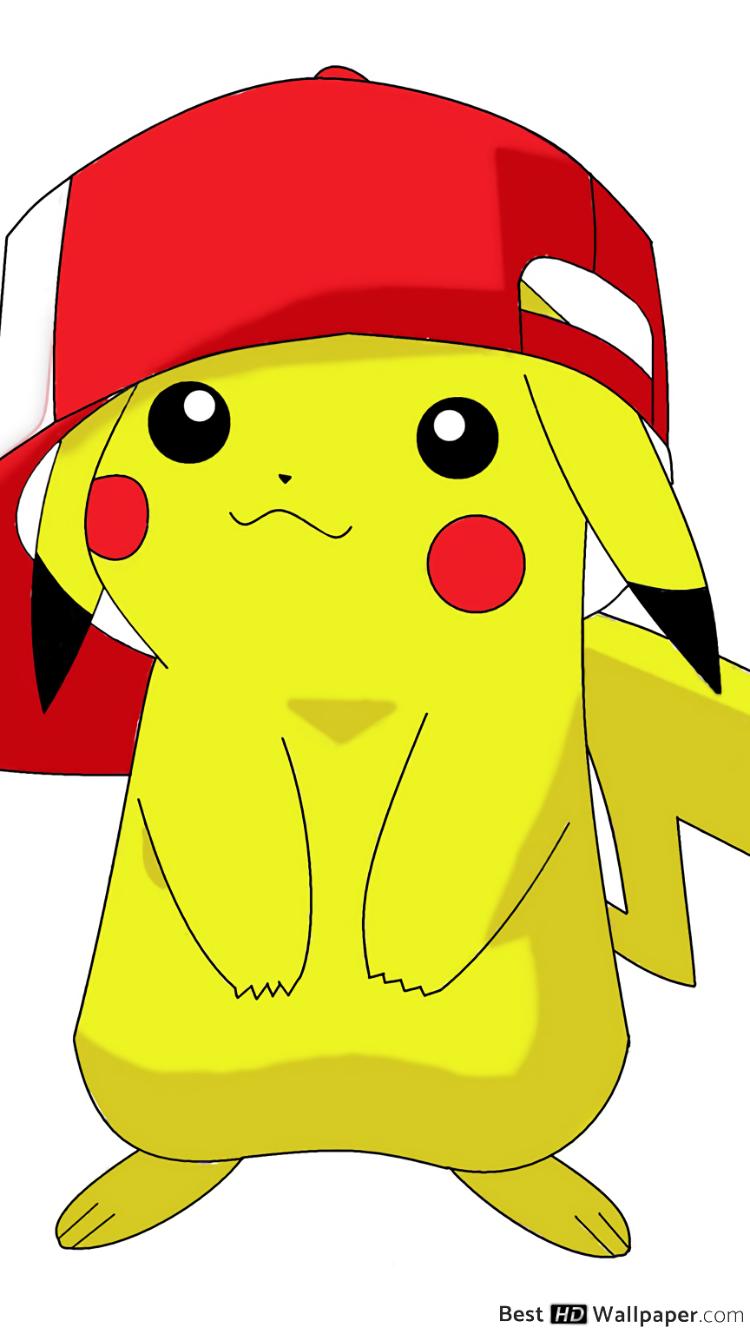 Pikachu With Red Cap - 750x1334 Wallpaper - teahub.io