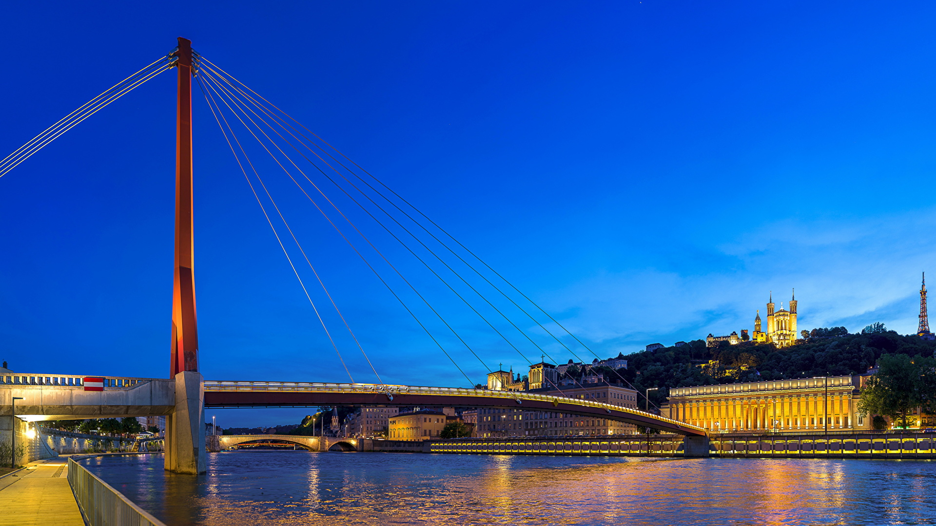 Cable-stayed Bridge - 1920x1080 Wallpaper - teahub.io