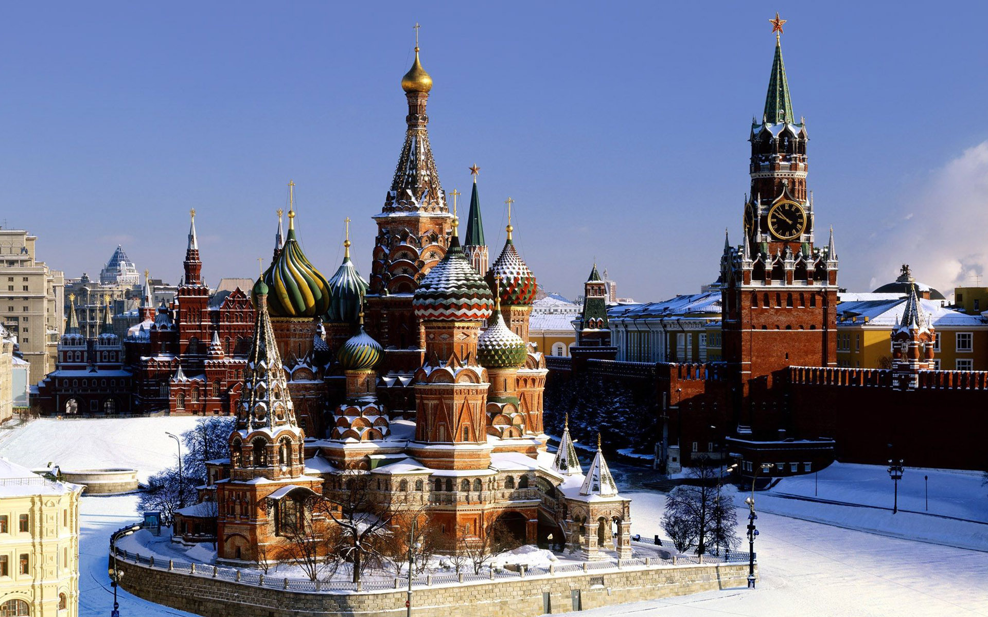 The Moscow Kremlin, Images High Quality - Red Square - 1920x1200 ...