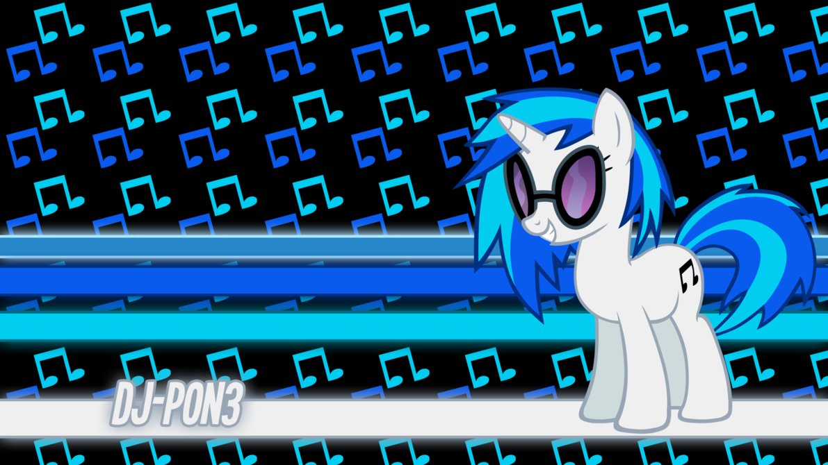 Vinyl Scratch Wallpaper
