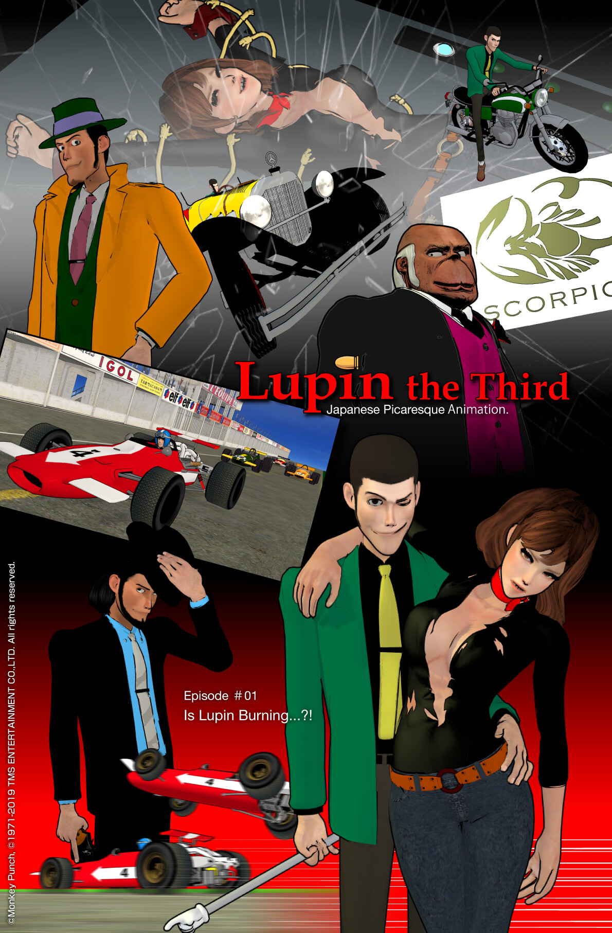 Lupin The 3rd Fanart - 1190x1814 Wallpaper - teahub.io