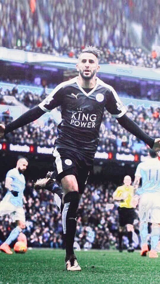 Mahrez Goal Celebration - 540x960 Wallpaper - teahub.io