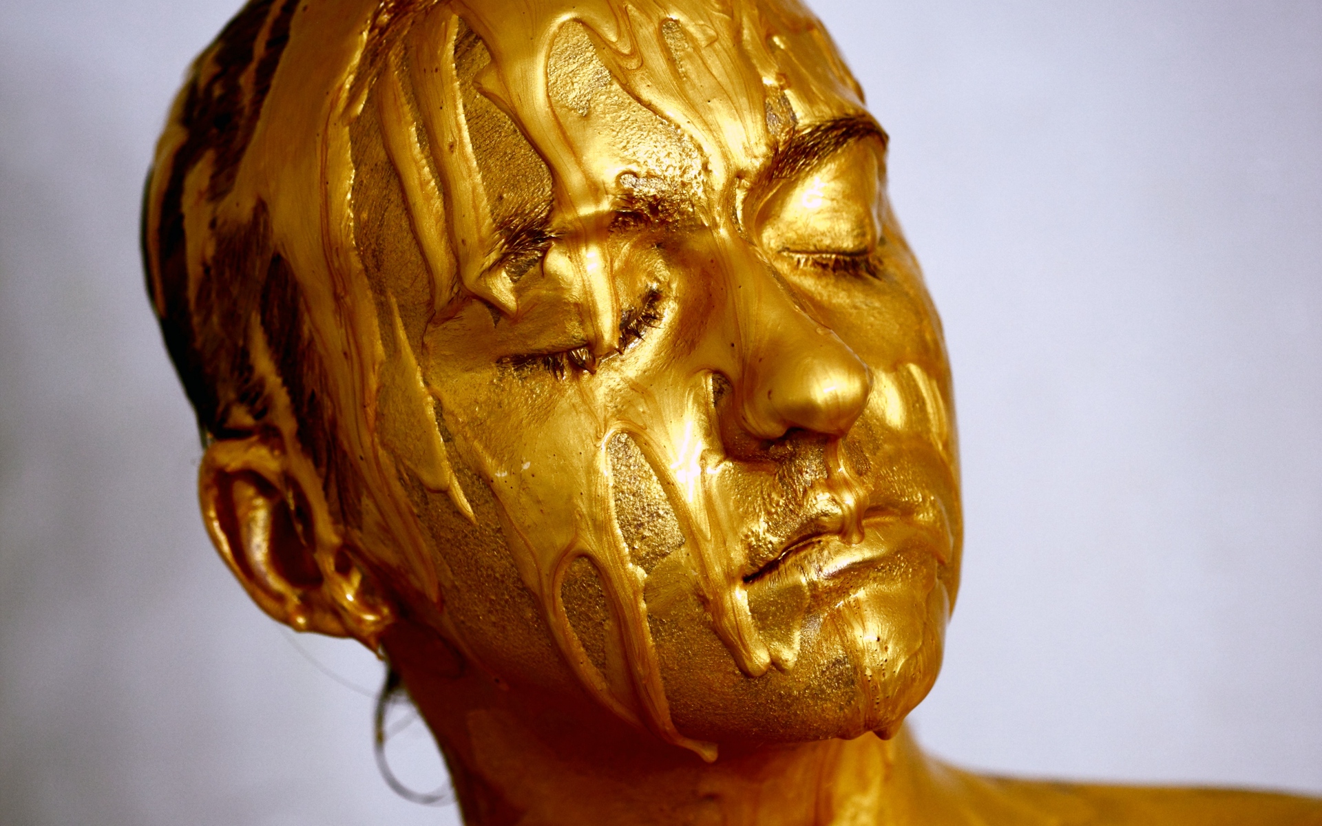 Wallpaper Paint, Model, Golden, Creative - 1920x1200 Wallpaper - teahub.io