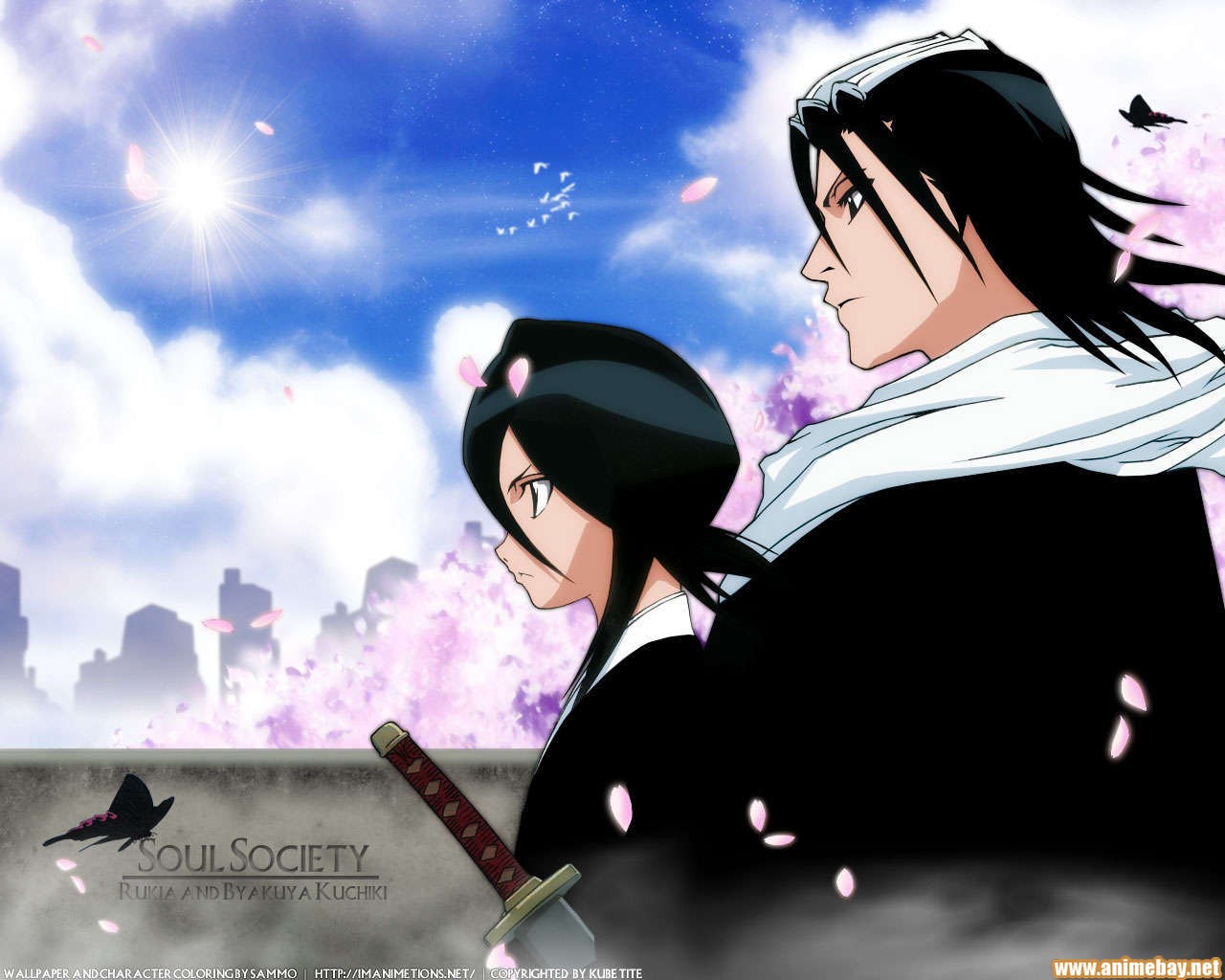 Rukia And Byakuya - 1280x1024 Wallpaper - teahub.io