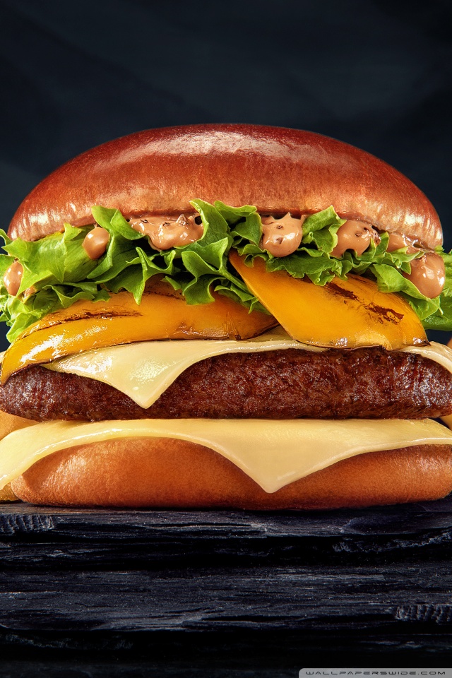 High Definition Burger Hd - 640x960 Wallpaper - teahub.io