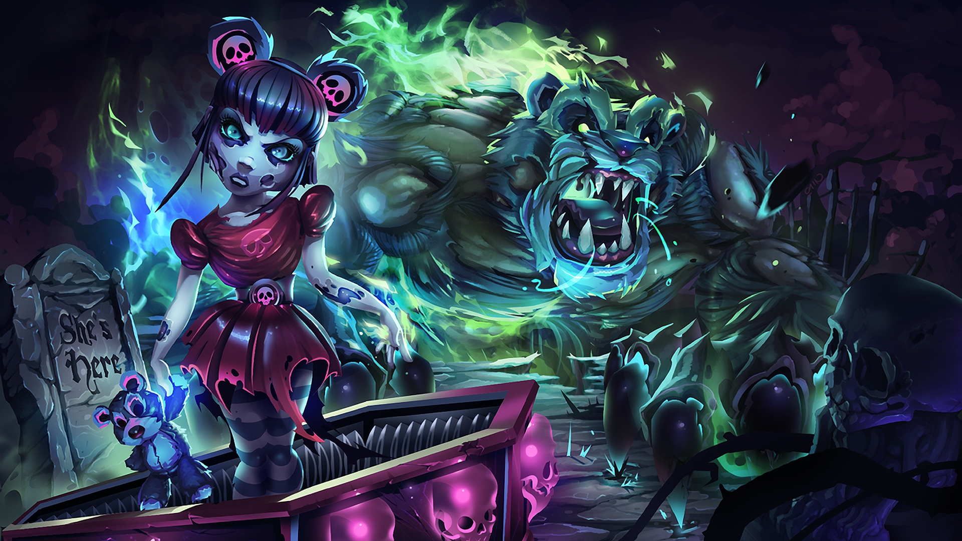 Annie League Of Legends Fanart - 1920x1080 Wallpaper - teahub.io