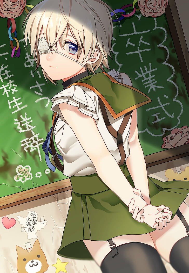 Gakkou Gurashi , Anime Girls, Naoki Miki, Hd Wallpaper - 728x1054 ...