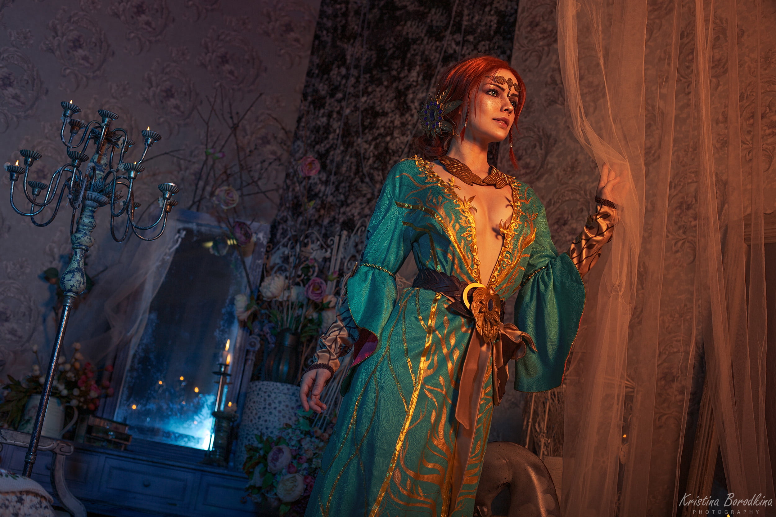 Triss Witcher 3 Dress - 2500x1667 Wallpaper - teahub.io