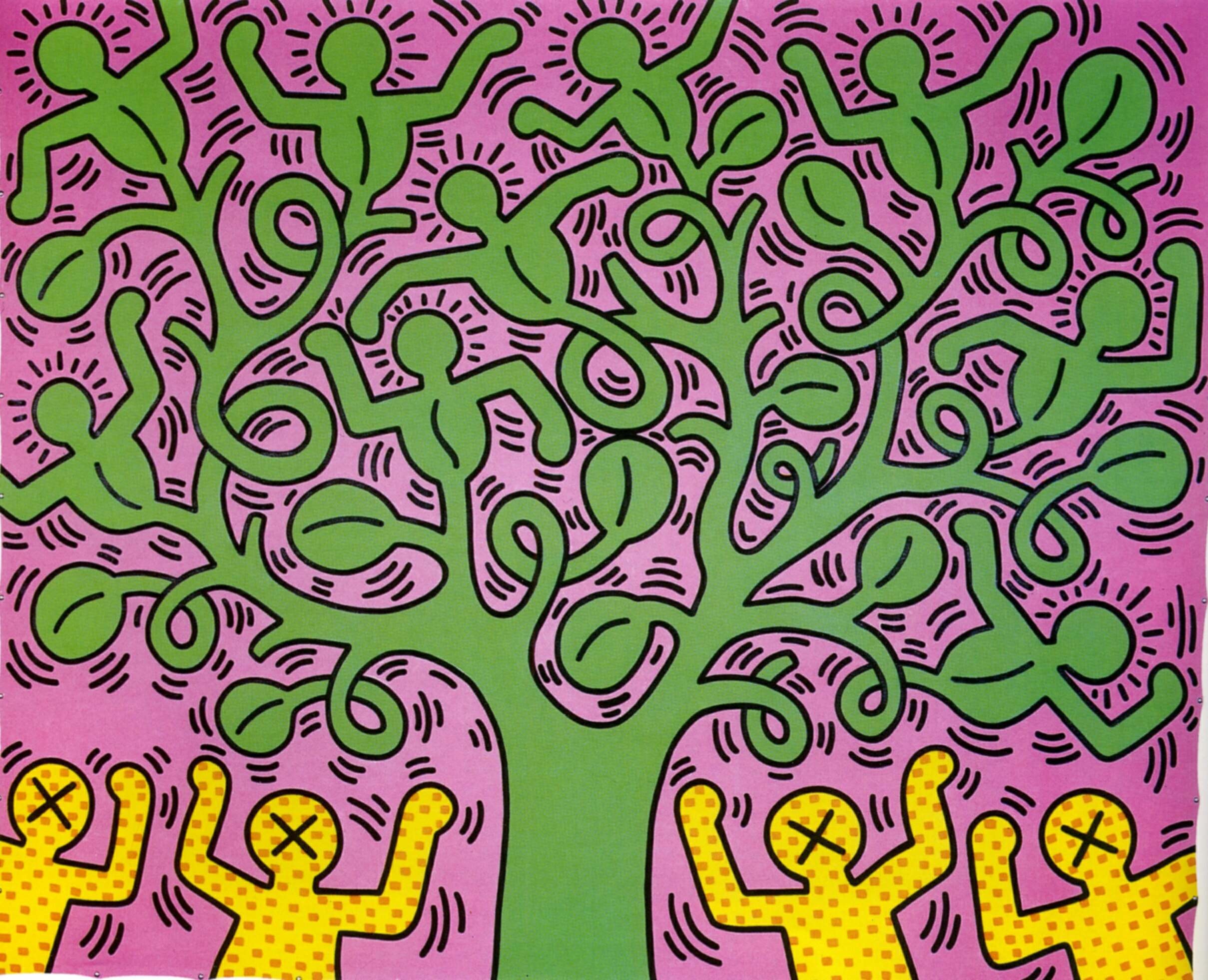 Tree Of Life Keith Haring - 2418x1962 Wallpaper - teahub.io