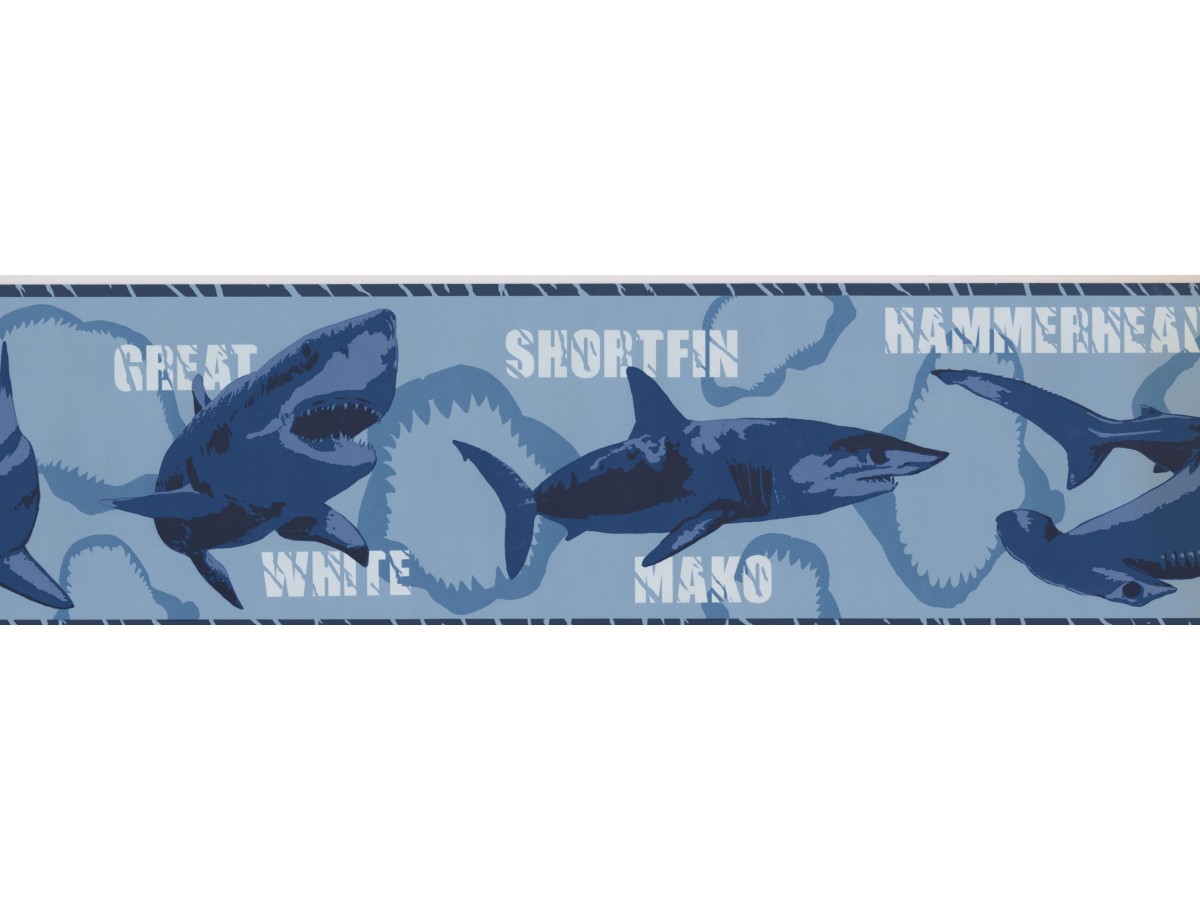 Shark Wall Border - 1200x900 Wallpaper - teahub.io