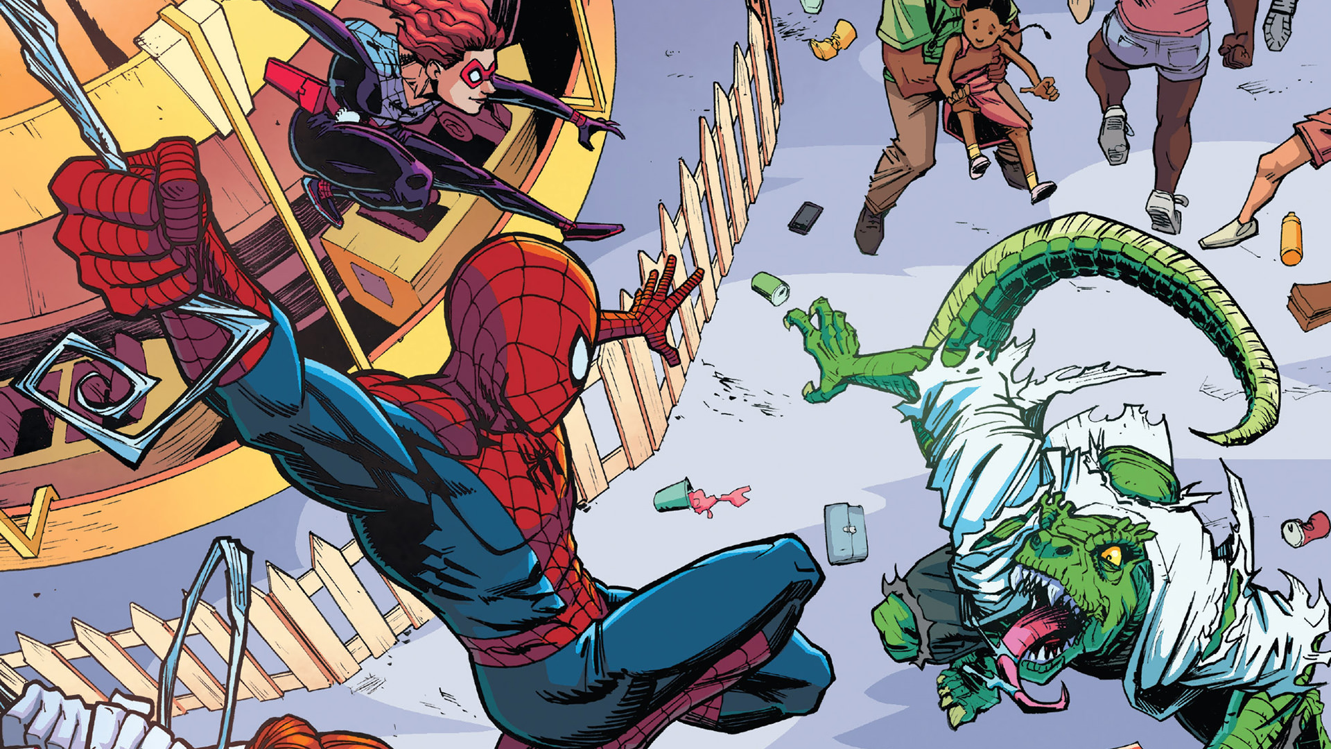 Spider Man Night Of The Lizard - 1920x1080 Wallpaper - teahub.io