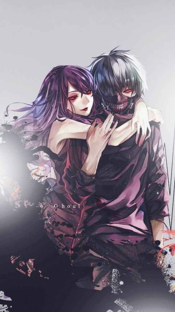 Kaneki Ken X Rize - 564x1002 Wallpaper - teahub.io
