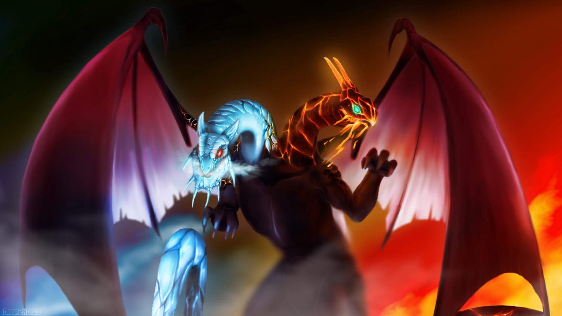 Jakiro Art Dota 2 - 1920x1080 Wallpaper - teahub.io