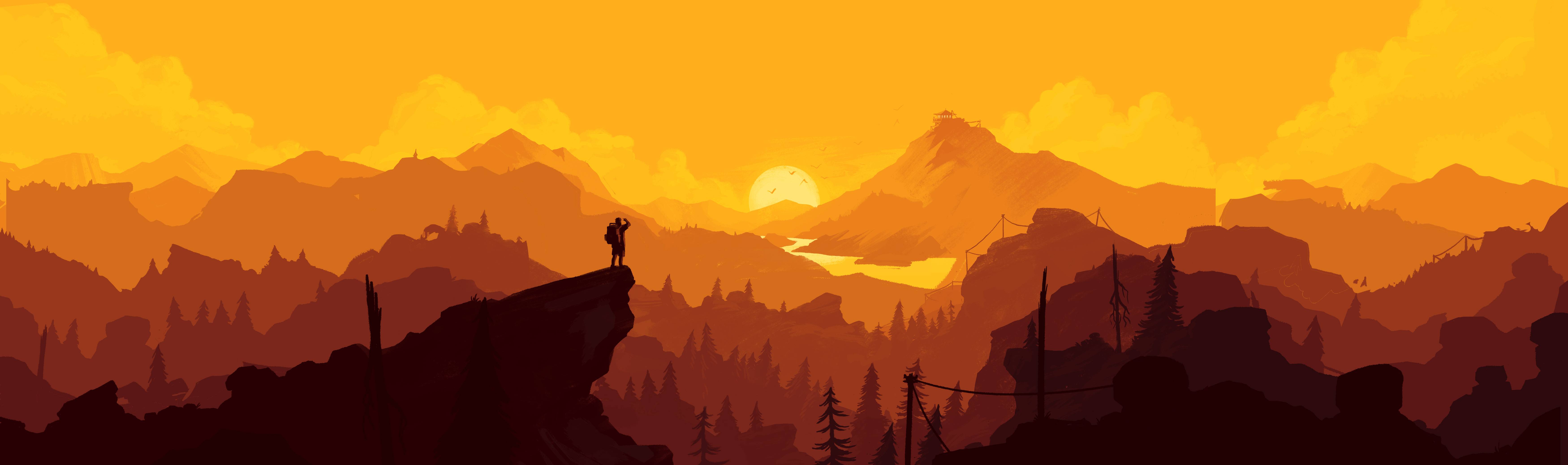Firewatch hd wallpaper firewatch hd wallpaper lightning - tereage