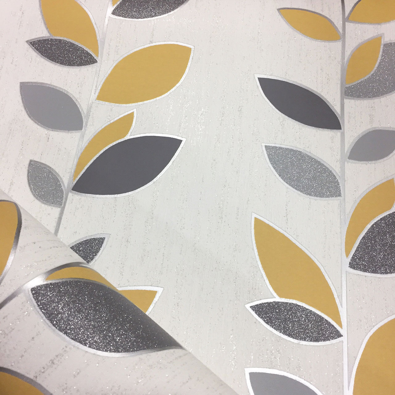 Synergy Wallpaper - Crown Synergy Leaf Wallpaper Ebony - 1280x1280 ...