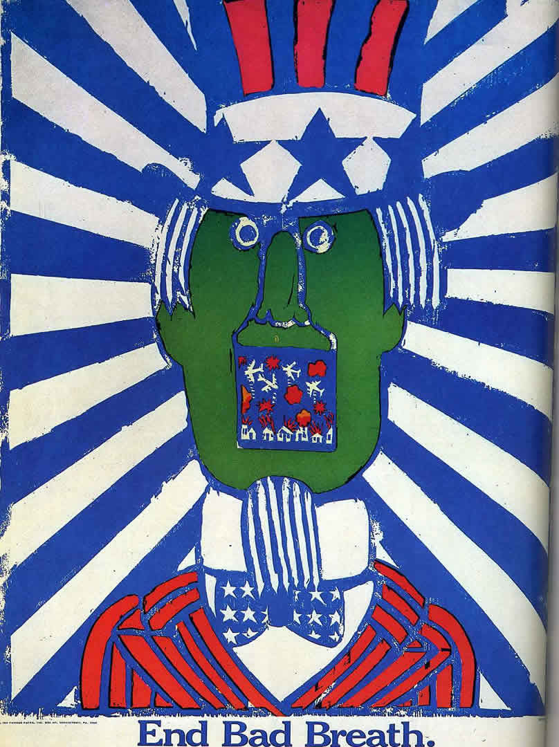 Uncle Sam End Bad Breath - Push Pin Studios Work - 808x1080 Wallpaper ...