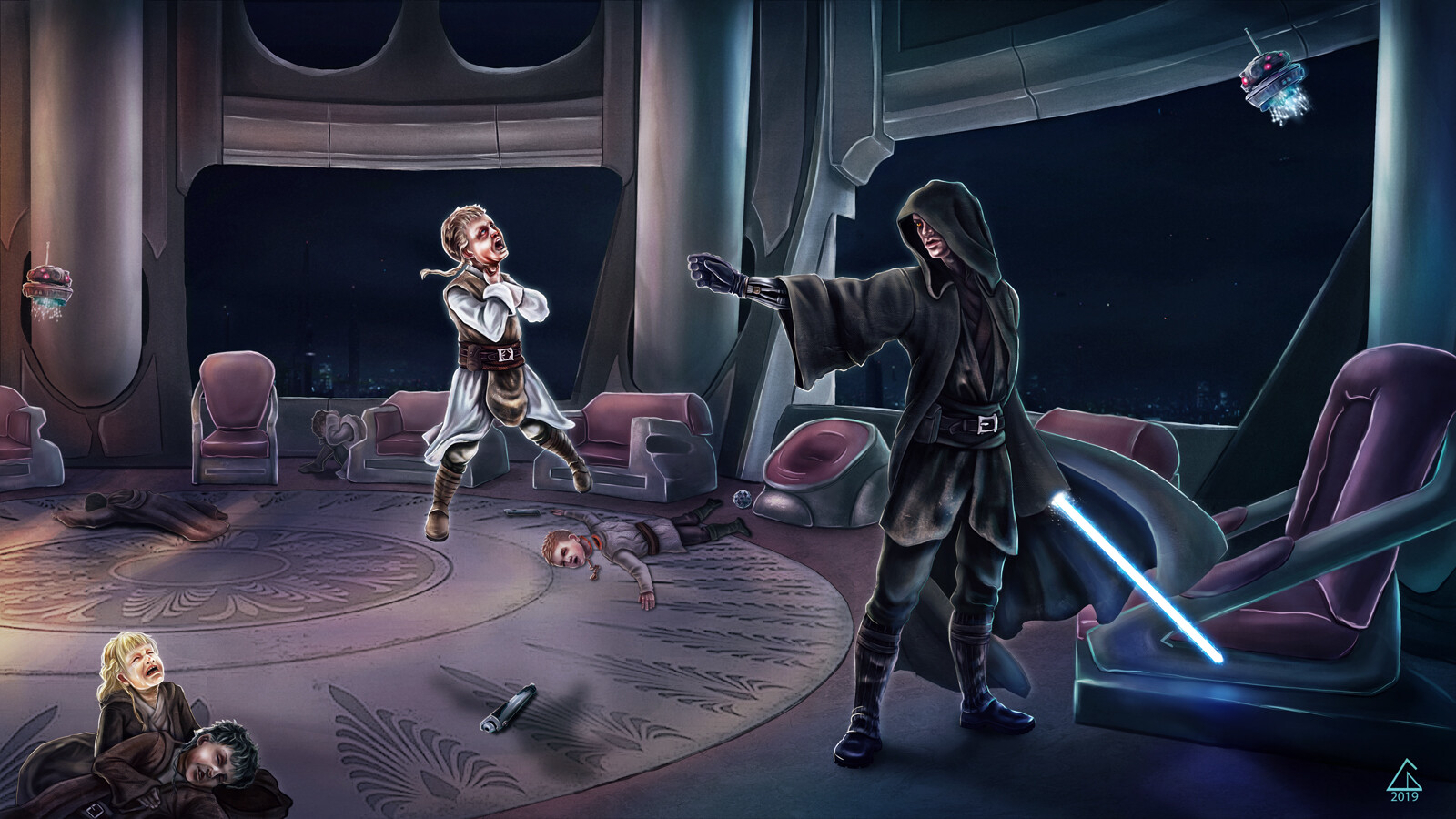 Anakin Killing Younglings Fanart - 1600x900 Wallpaper - teahub.io
