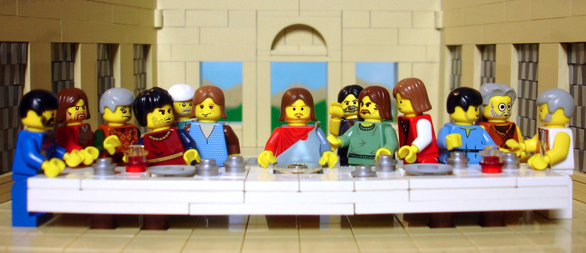 Wallpaper - Lego The Last Supper - 1920x828 Wallpaper - teahub.io