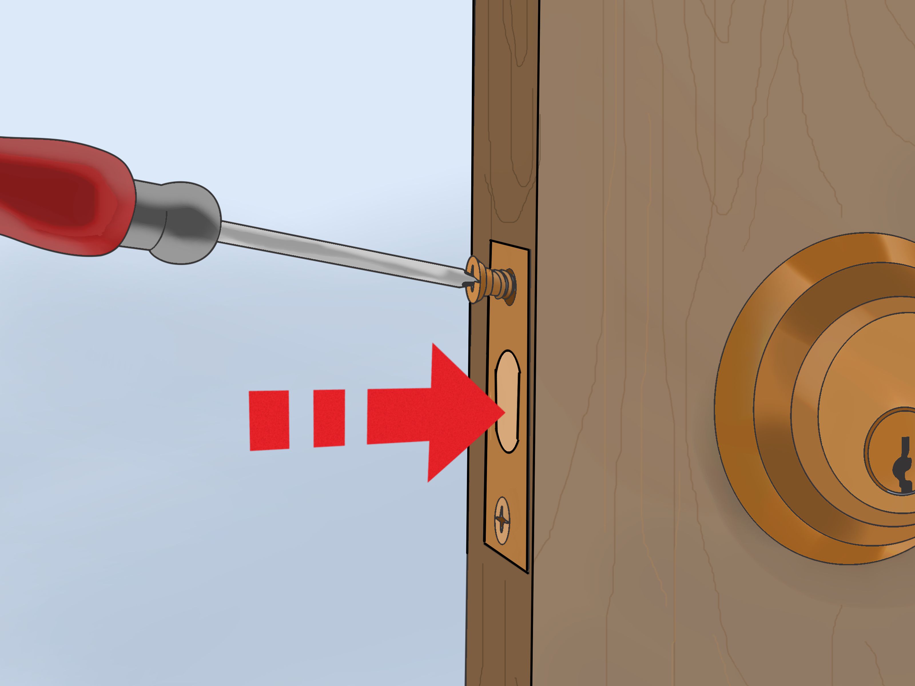 Image Titled Change Door Locks Step - Door Lock Removal - 3200x2400 ...