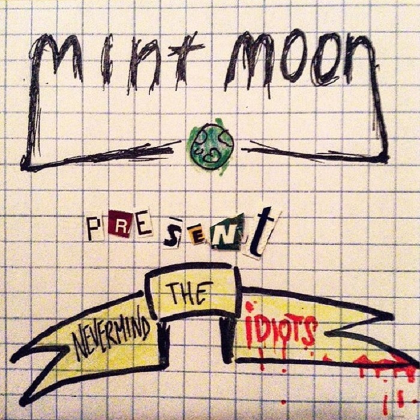 Mint Moon Nevermind The Idiots - Drawing - 1400x1400 Wallpaper - teahub.io