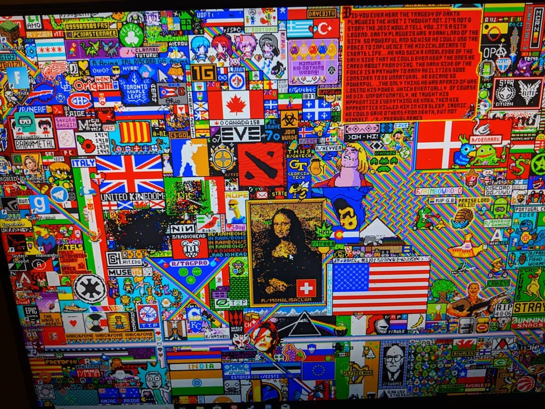 Reddit April Fools Place - 1080x810 Wallpaper - teahub.io