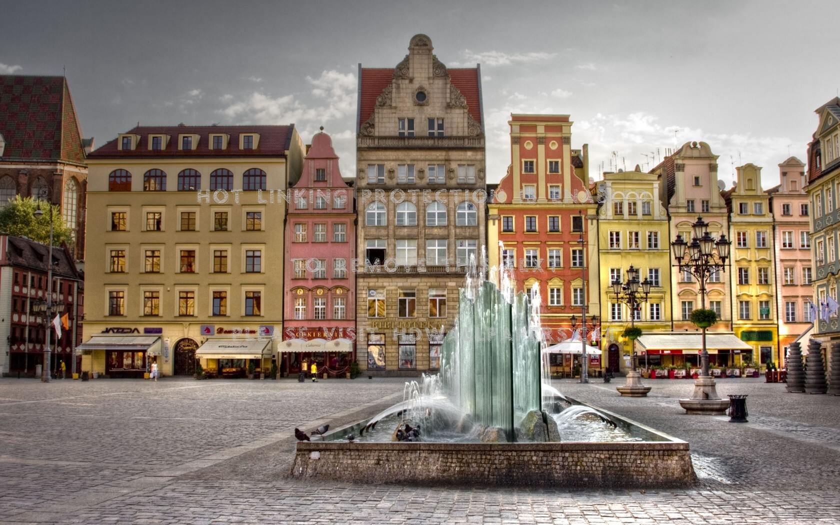 Rynek Fountain Warsaw - Main Market Square - 1680x1050 Wallpaper ...