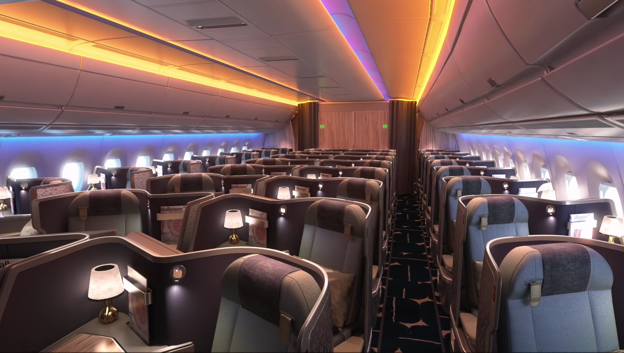 China Airlines A359 Business Class - 1259x714 Wallpaper - teahub.io