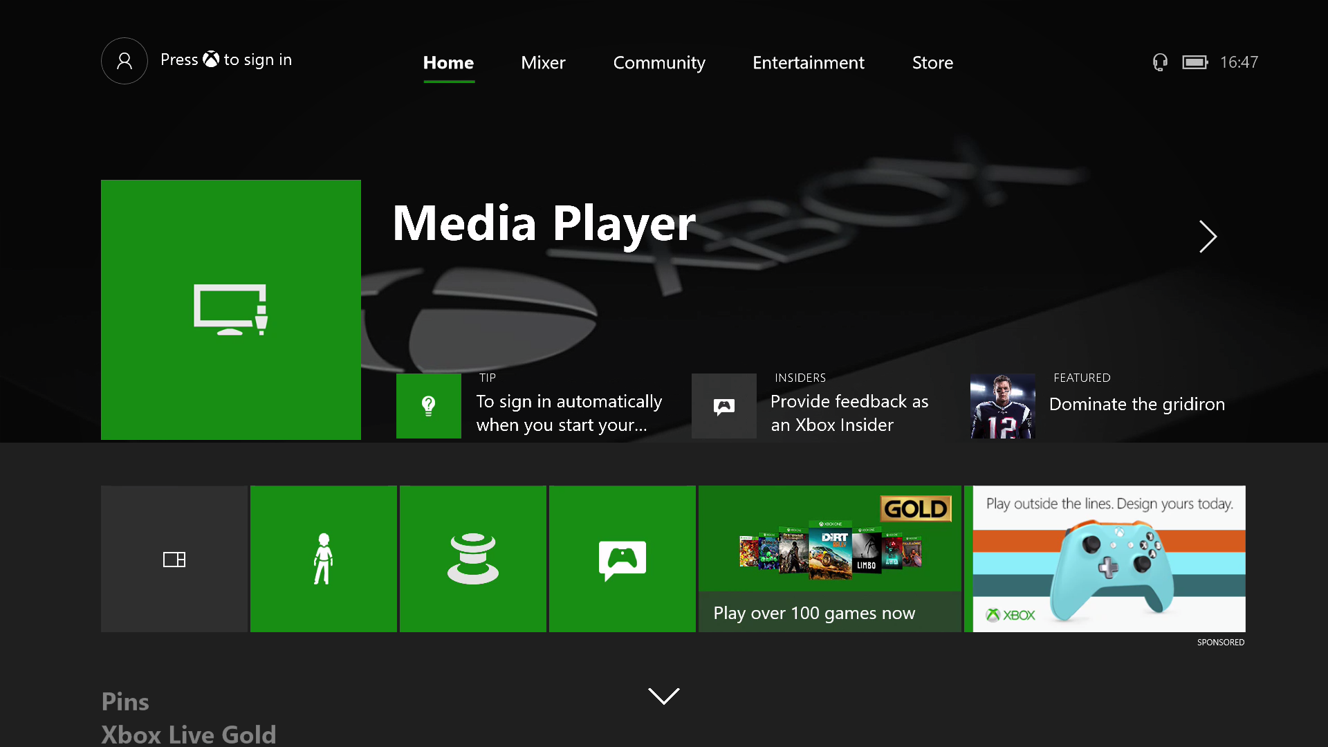 Xbox One Dashboard Template - 1920x1080 Wallpaper - teahub.io