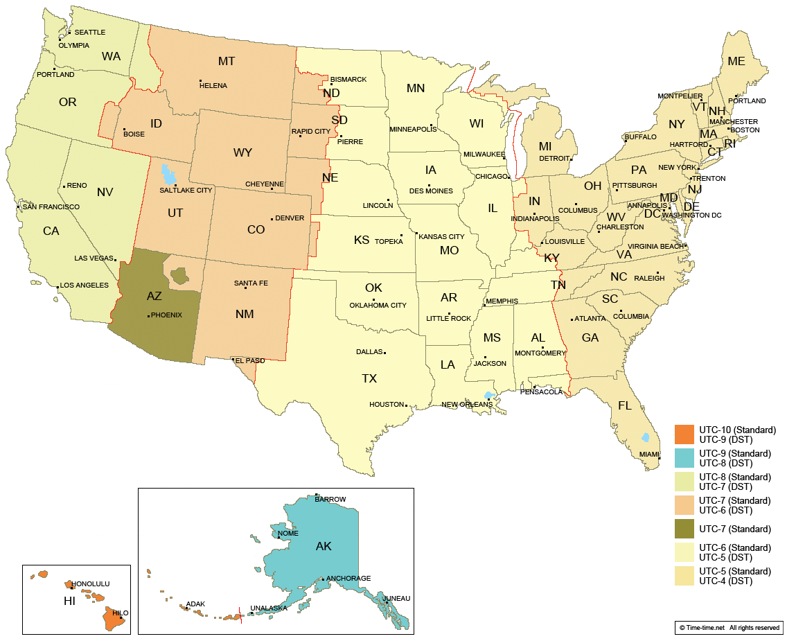 Time Zones Map February 2018 Bank2home