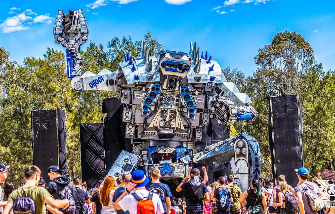 Photo Wallpaper Hardstyle, Qdance, Defqon1 - Crowd - 1332x850 Wallpaper ...